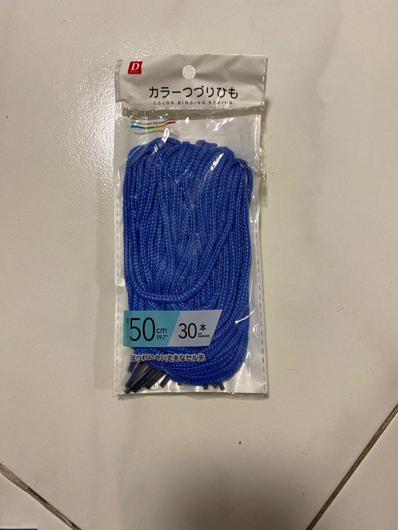 Colour Binding String 50cm 30 Pieces Daiso Hobbies And Toys Stationery And Craft Craft Supplies