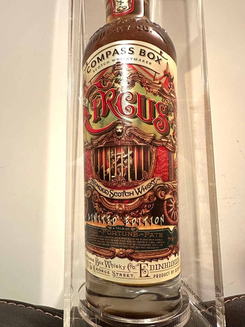 Compass Box Circus Blended Scotch, 49%, Sherry, 2016, 嘢食 & 嘢飲, 酒精飲料 ...