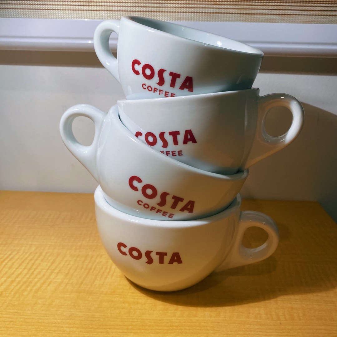 Costa coffe mug set of 4, Furniture & Home Living, Kitchenware ...