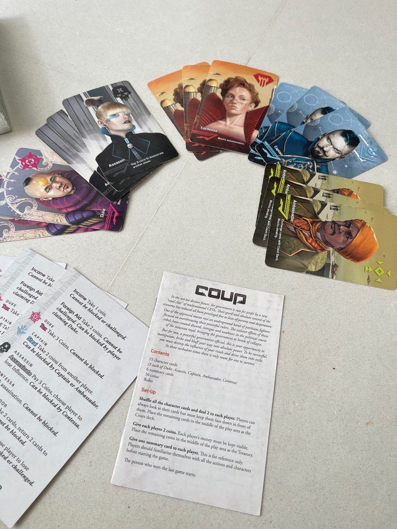 Coup card game, Hobbies & Toys, Toys & Games on Carousell