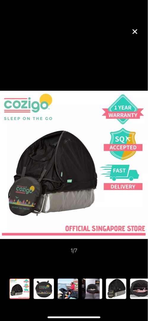 Cozigo travel bassinet cover, Babies & Kids, Going Out, Other Babies ...