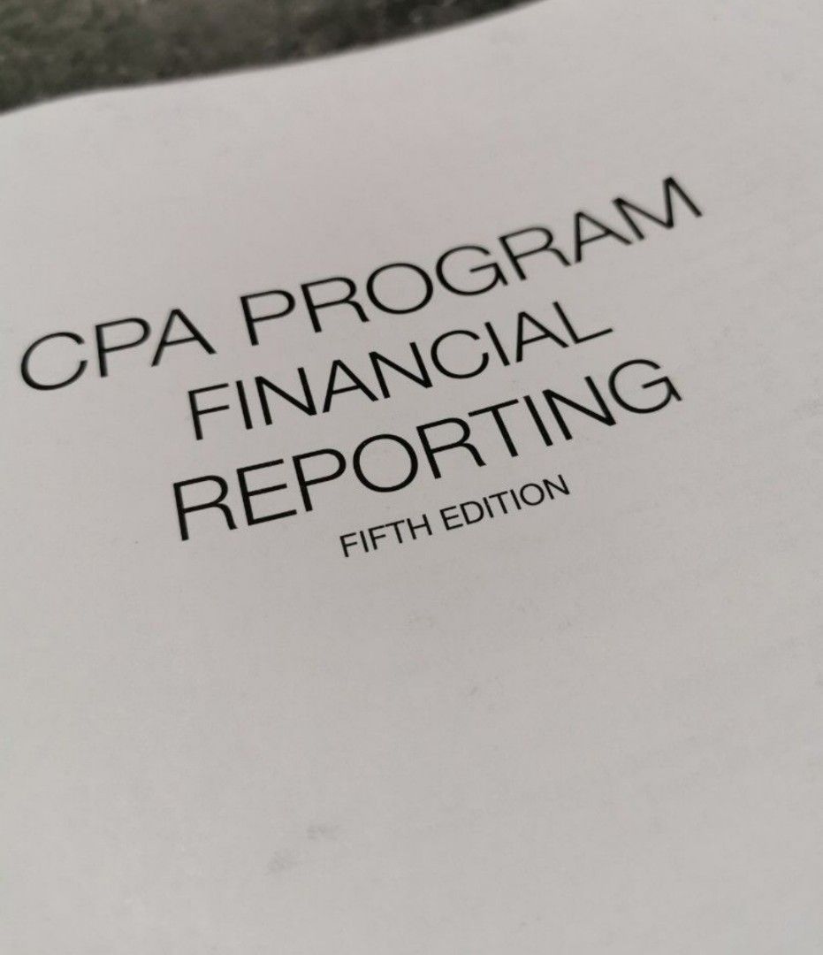 CPA AUSTRALIA FINANCIAL REPORTING FIFTH EDITION, Hobbies & Toys, Books ...