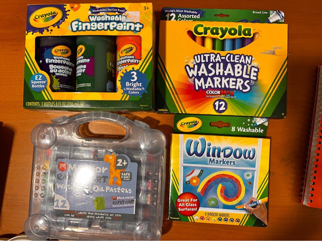 Crayola Washable Paint / Markers/ Oil Pastel, Hobbies & Toys ...
