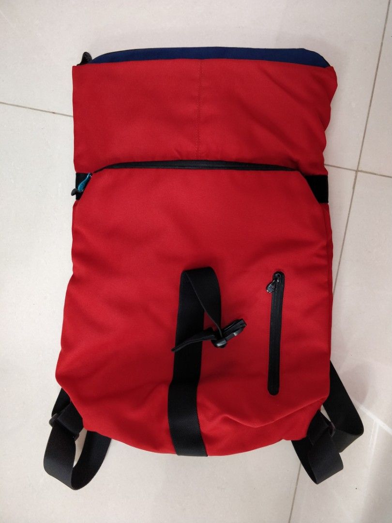 Crumpler red rucksack backpack and Kipling x emoji backpack, Women's ...