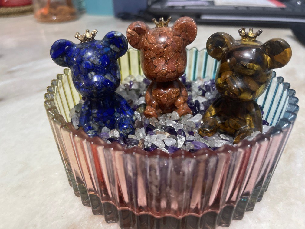 Crystal bears, Women's Fashion, Jewelry & Organisers, Precious Stones ...