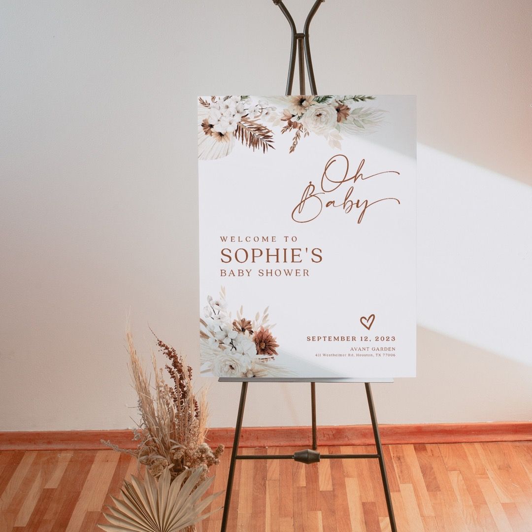 CUSTOM BABY SHOWER SIGN | GENDER REVEAL SIGN | BABY SIGN | WELCOME SIGN ...