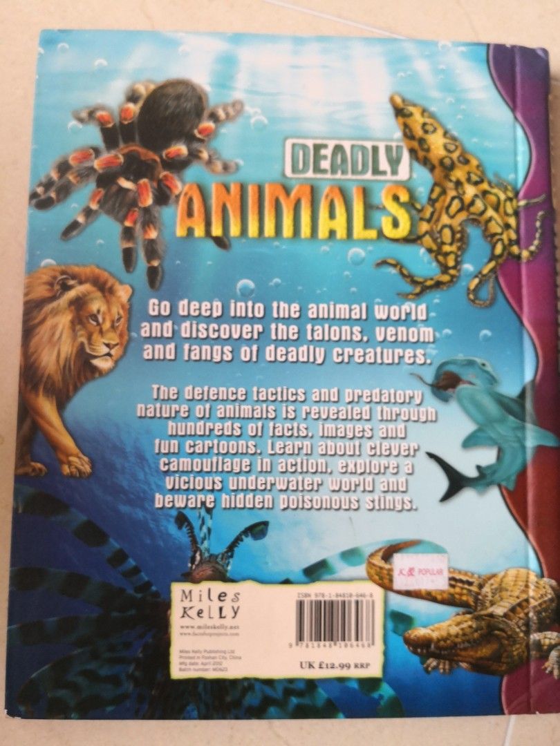 Deadly Animals Fact Files, Hobbies & Toys, Books & Magazines, Children ...