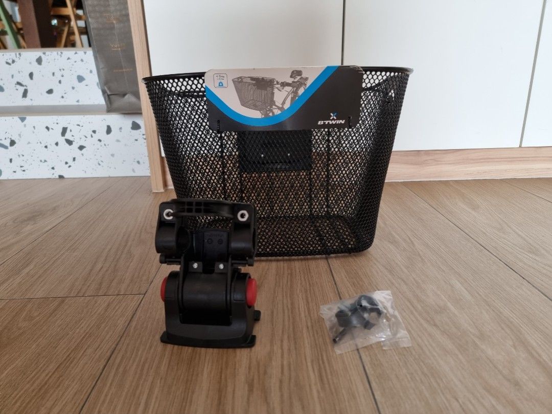 Decathlon Bicycle Basket ELOPS 500 bike front basket 12L, Sports ...