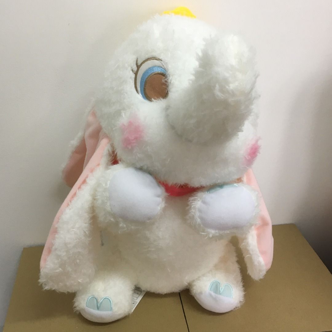 Disney - Dumbo Red Cheeks Giga Jumbo Nesoberi White Plush Toy by Sega ...