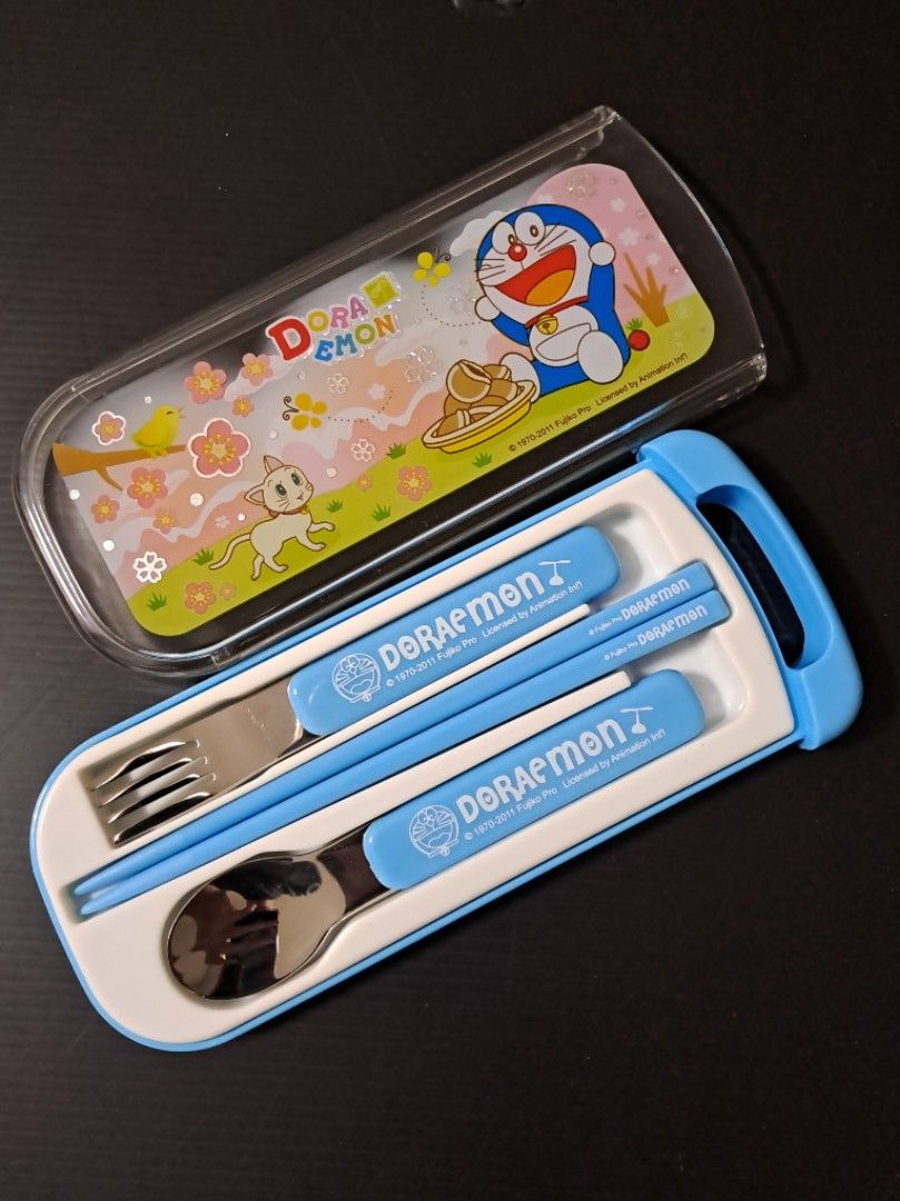 Doraemon Cutlery Set, Everything Else on Carousell