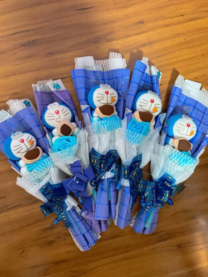 Doraemon Rose for Valentines Day, Everything Else on Carousell
