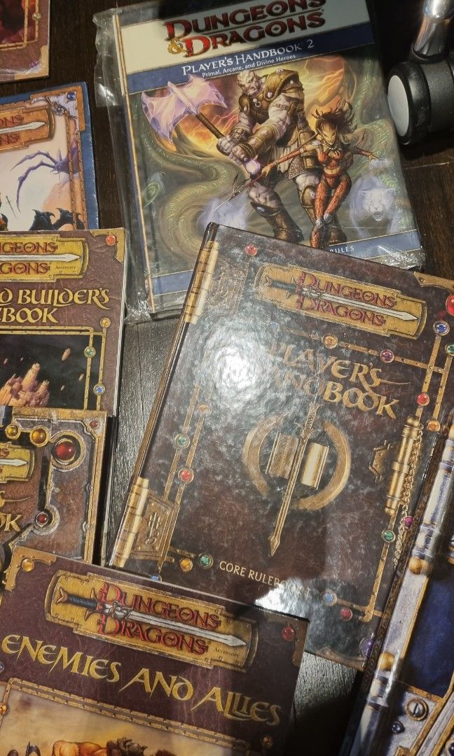 DUNGEONS & DRAGONS D&D books DND Handbooks Character Sheets, Hobbies ...