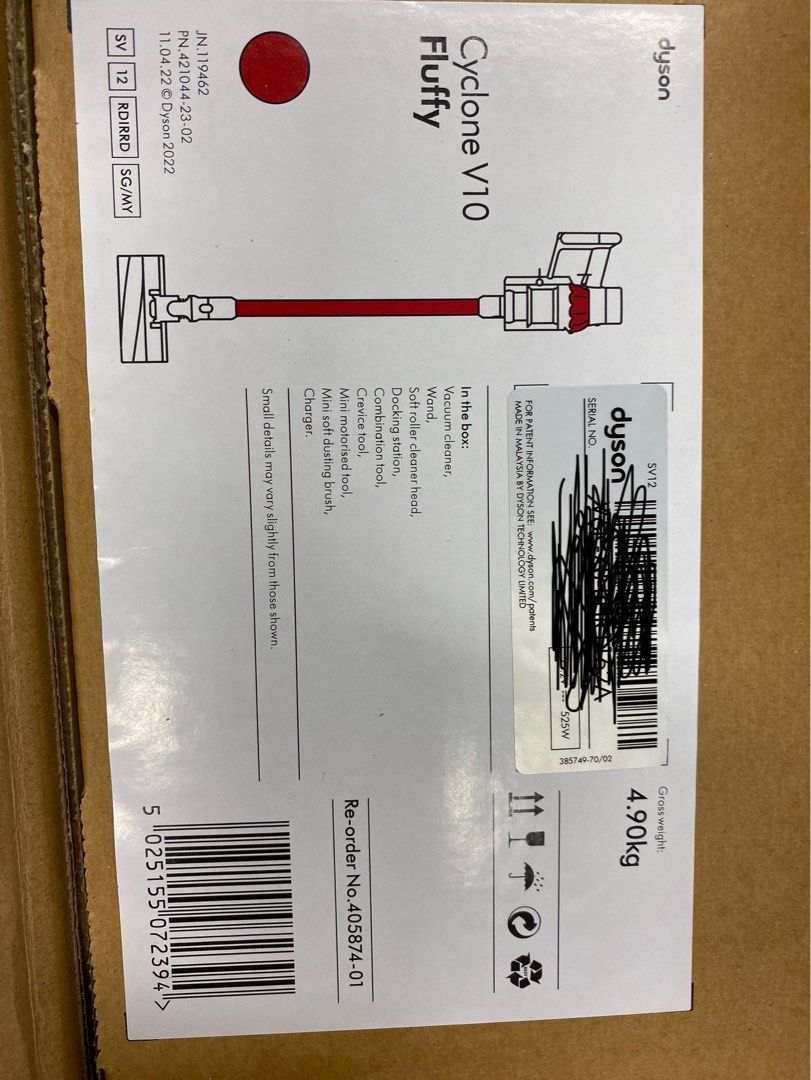 Dyson Cyclone V10 Fluffy + Dok, TV & Home Appliances, Vacuum Cleaner ...