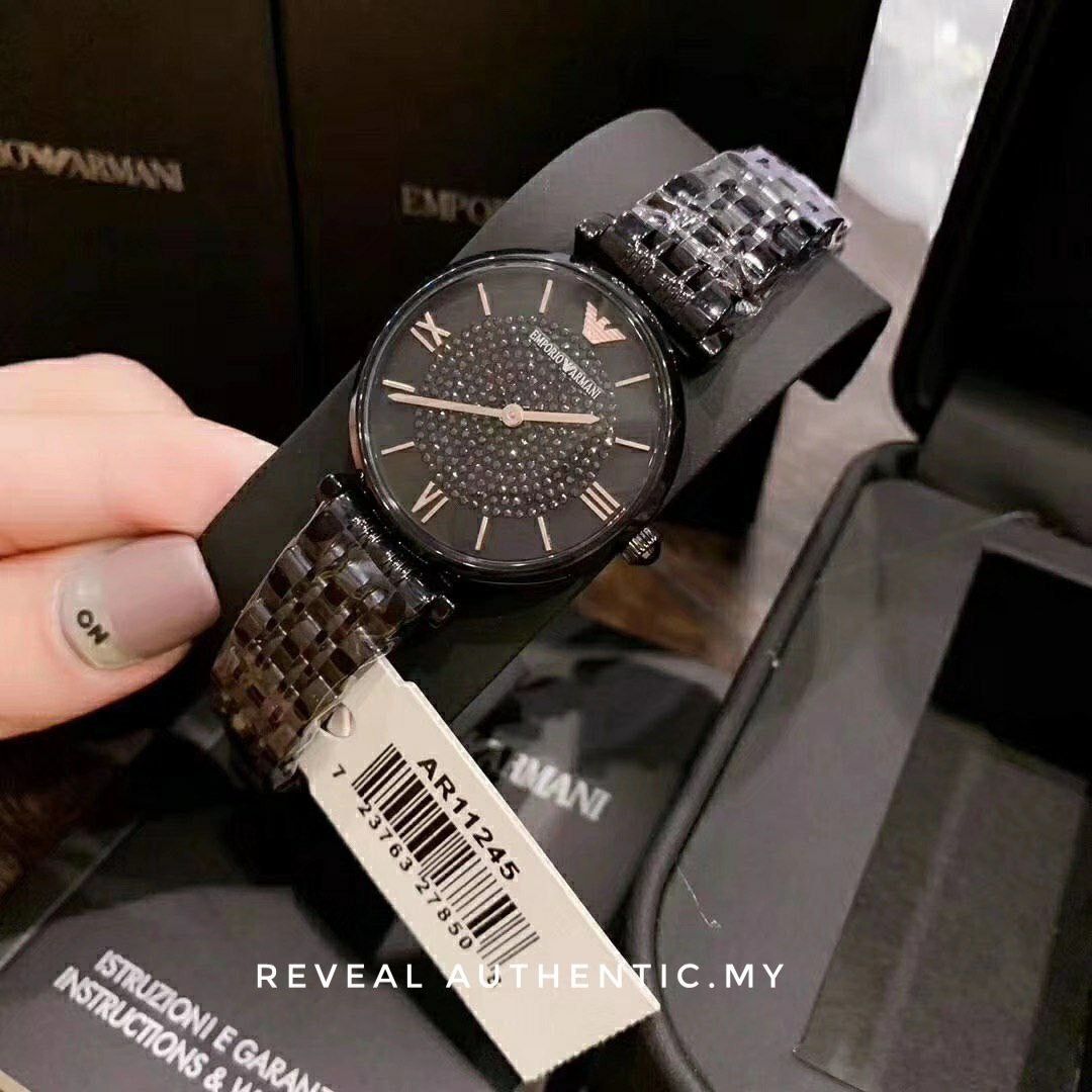 Emporio Armani Analog Black Dial Women's Watch-AR11245, Women's Fashion ...