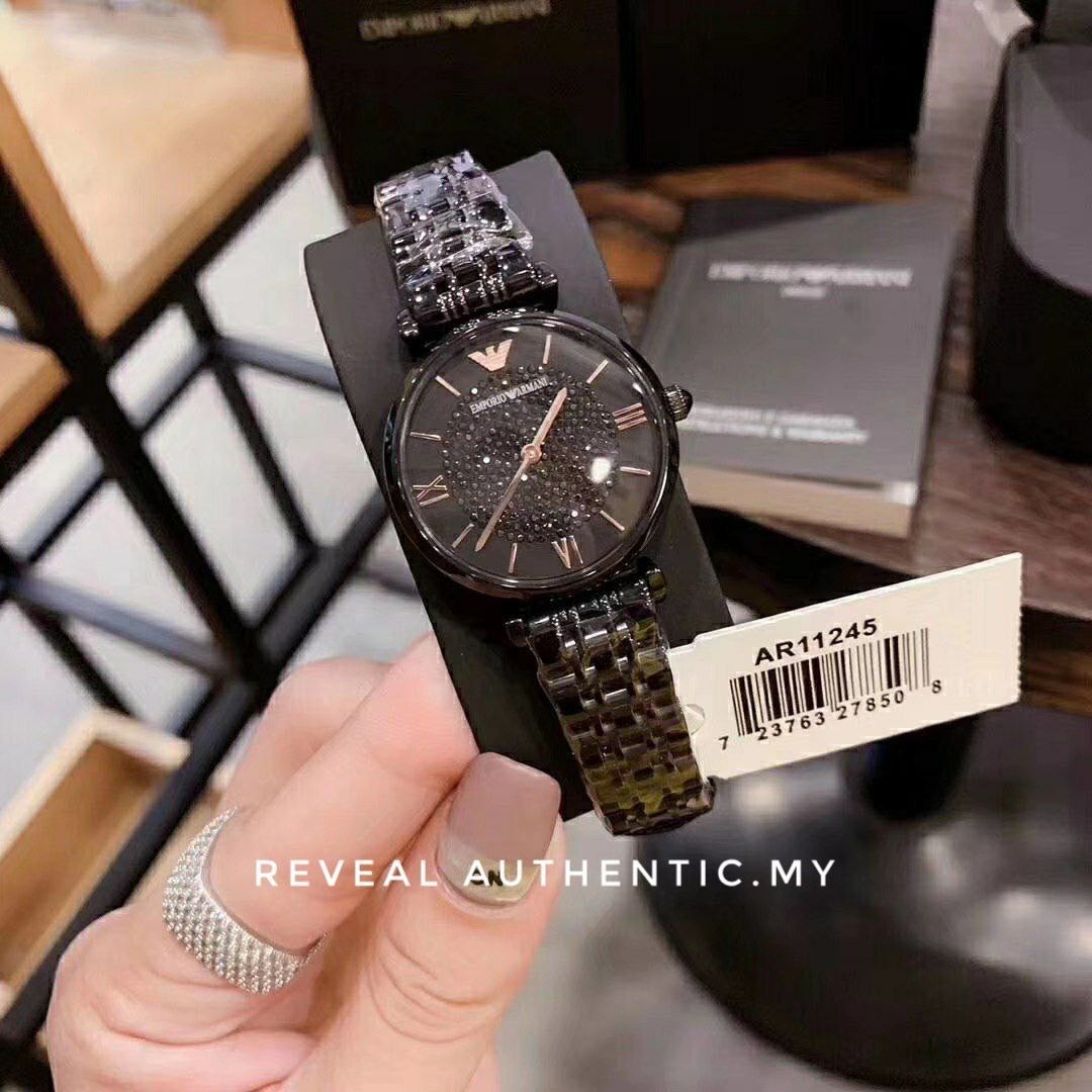 Emporio Armani Analog Black Dial Women's Watch-AR11245, Women's Fashion ...