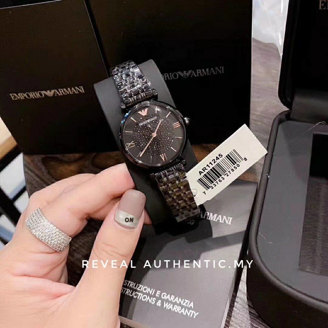 Emporio Armani Analog Black Dial Women's Watch-AR11245, Women's Fashion ...