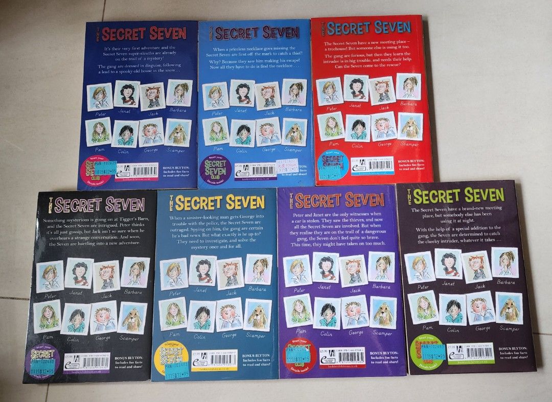 Enid Blyton - The Secret Seven series Book 1 to 7, Hobbies & Toys ...