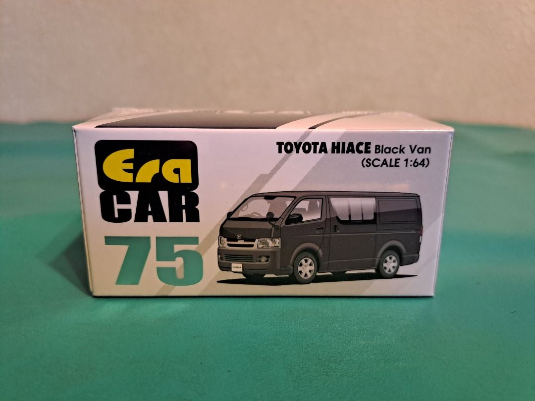 ERA CAR #75 1/64 TOYOTA HIACE (Black) 黑色, 興趣及遊戲, 玩具 & 遊戲類 - Carousell