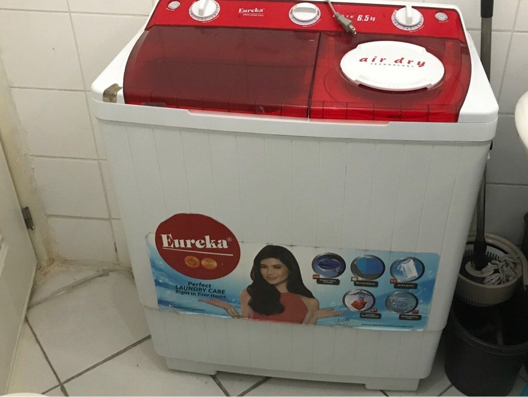 EUREKA WASHING MACHINE WITH DRYER WITH A FREE CLOTHES DRYING RACK, TV ...