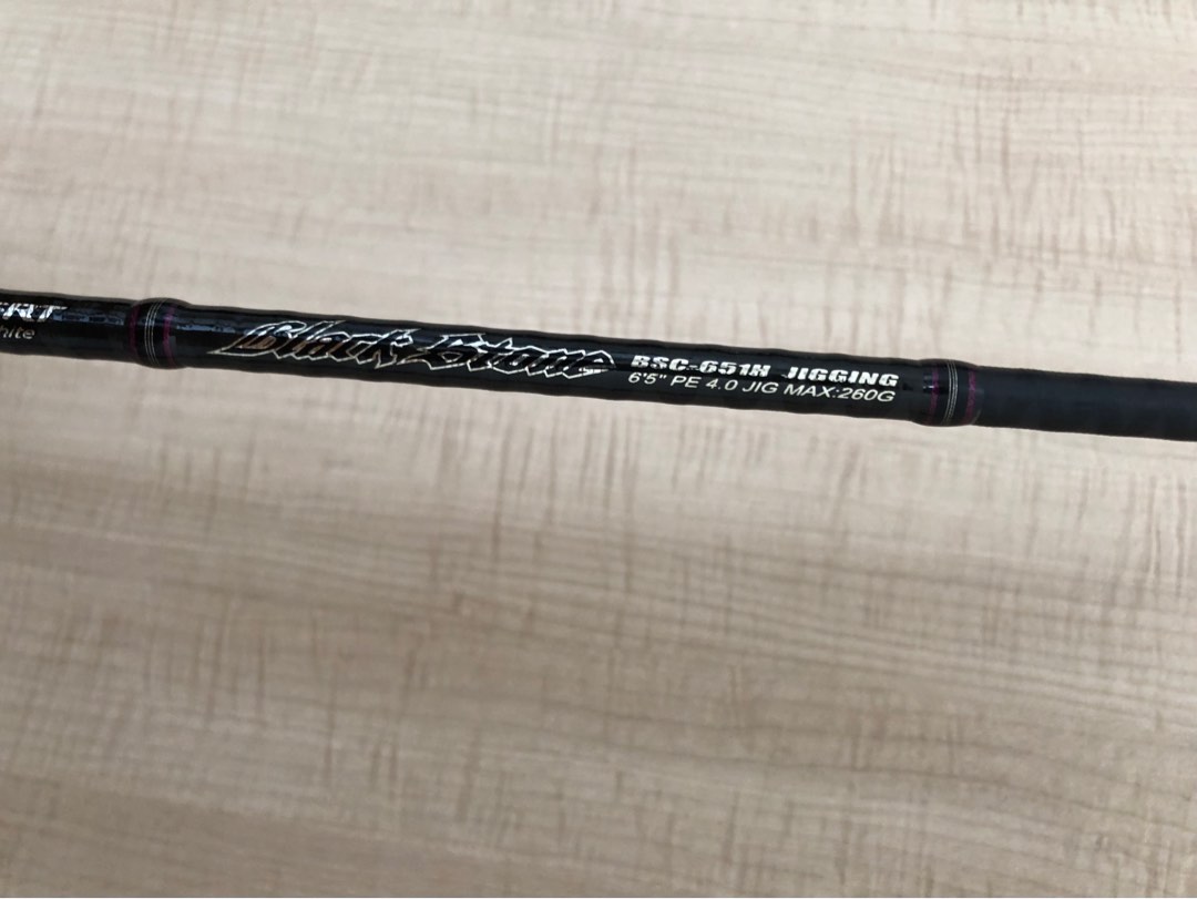 Expert Graphite Black Stone PE4 Slow Jigging Fishing Rod, Sports ...