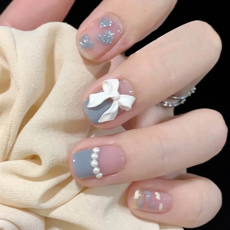 Fake Nails (Free Glue and Alcohol Pad), Beauty & Personal Care, Hands ...