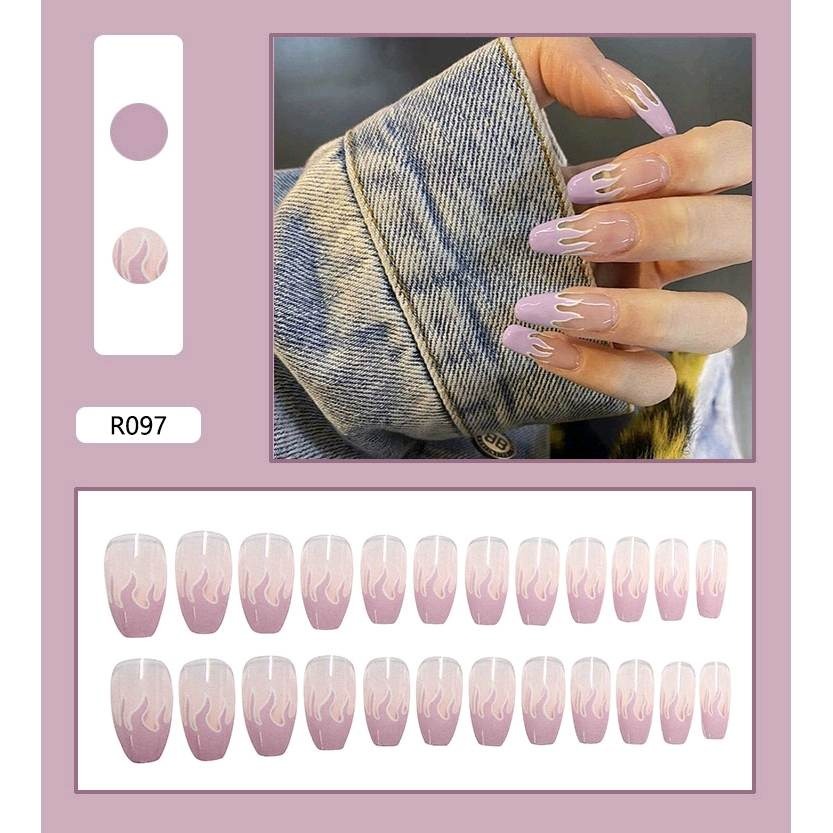 Fake Nails (Free Glue and Alcohol Pad), Beauty & Personal Care, Hands ...