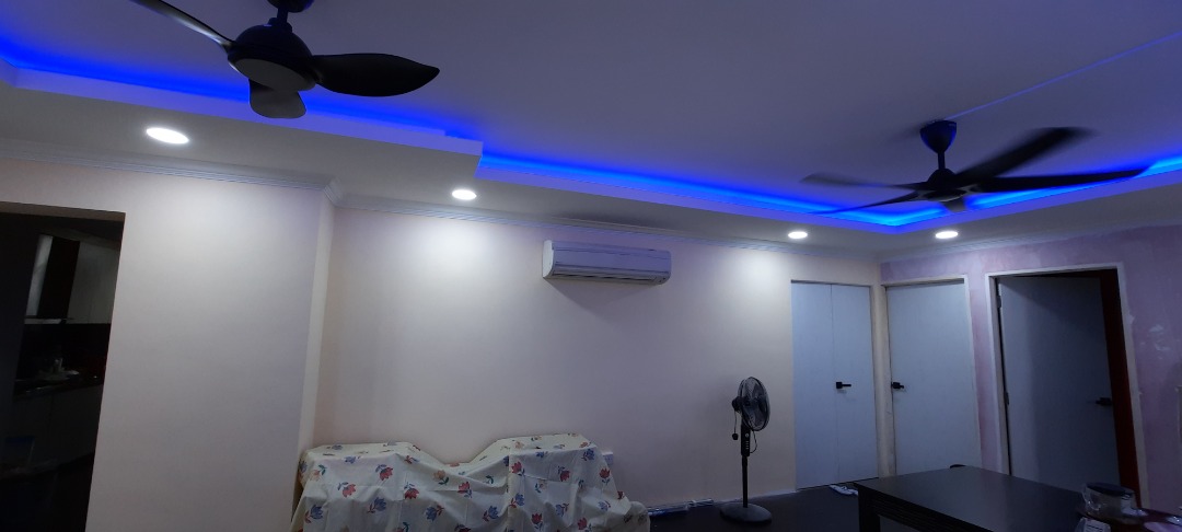 False ceiling / drywall / L - Box / gypsum spatula/ stretch ceiling ...