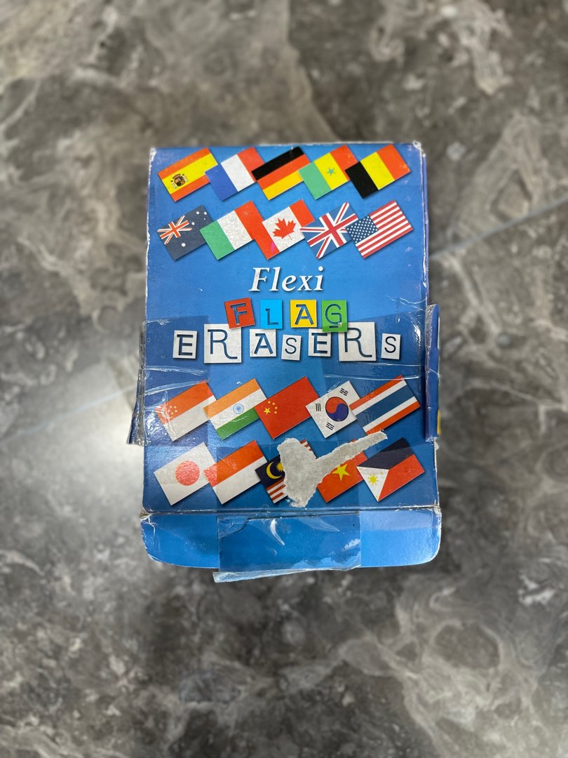 FLAG Erasers, Hobbies & Toys, Stationery & Craft, Other Stationery ...