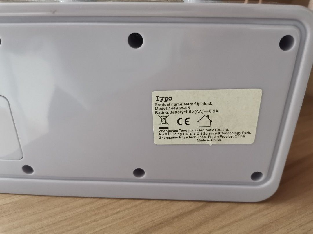 Flipping clock from Typo, Furniture & Home Living, Home Decor, Clocks ...