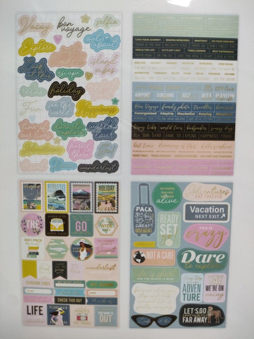 Foil Statement Sticker Pack, Hobbies & Toys, Stationery & Craft, Craft ...