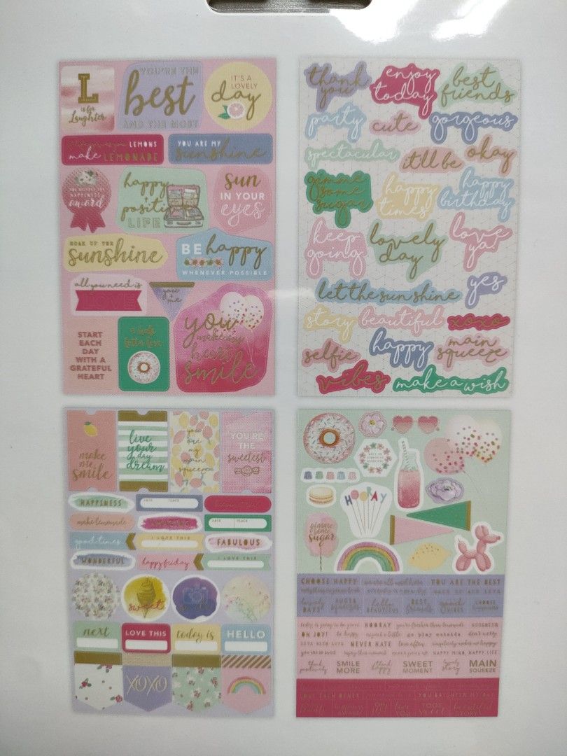 Foil Statement Sticker Pack, Hobbies & Toys, Stationery & Craft, Craft ...
