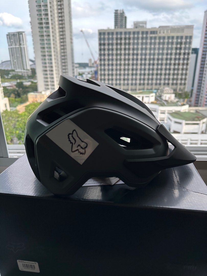 Fox Speedframe Blocked Boulder Black Helmet, Sports Equipment, Bicycles ...