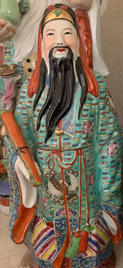 fu Lou Shou Chinese statue, Hobbies & Toys, Memorabilia & Collectibles ...