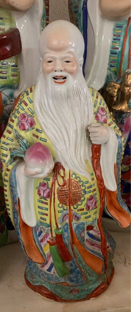 fu Lou Shou Chinese statue, Hobbies & Toys, Memorabilia & Collectibles ...