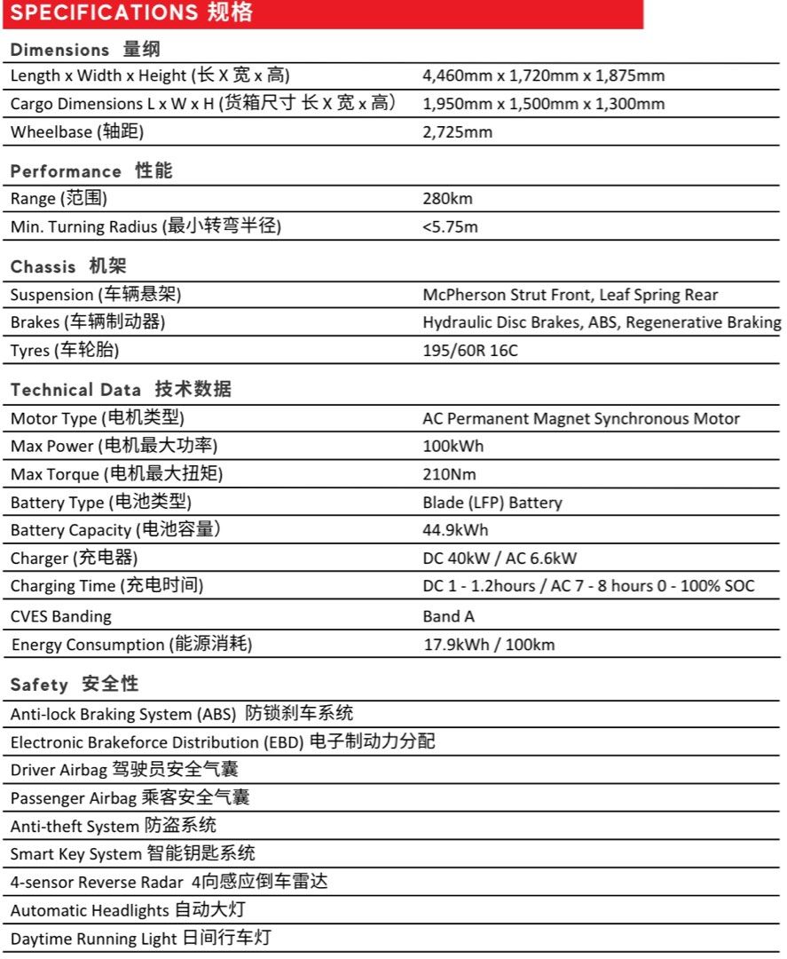 Full electric BYD van eT3 for sale, Cars, Other Vehicles on Carousell