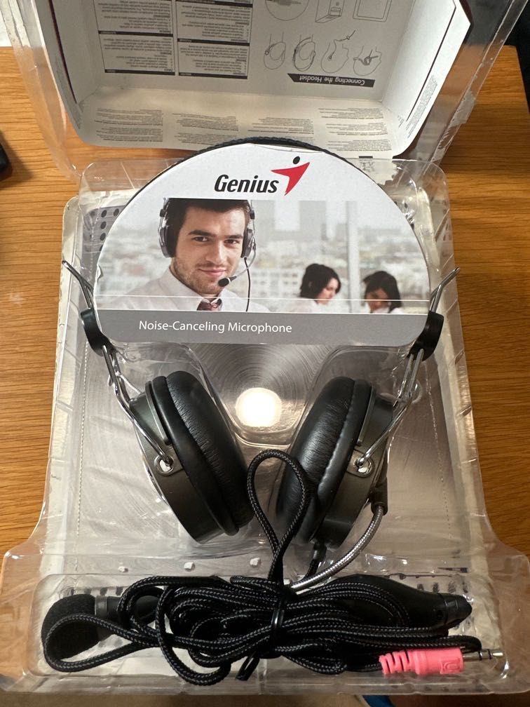 Genius Stereo Headset with noise cancelling microphone HS-04SU, Audio ...