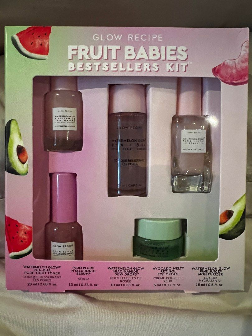 Glow Recipe Fruit Babies Bestsellers Kit, Beauty & Personal Care, Face ...