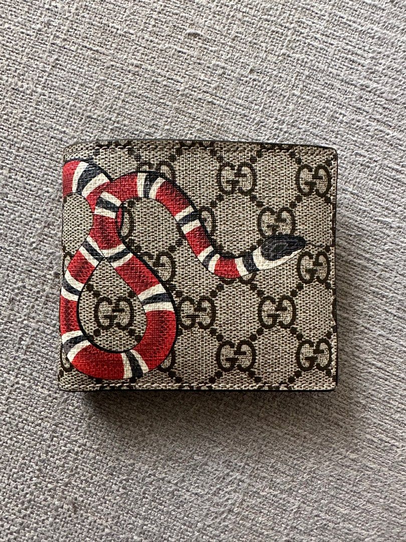 Gucci Snake Compact Wallet, Luxury, Bags & Wallets on Carousell