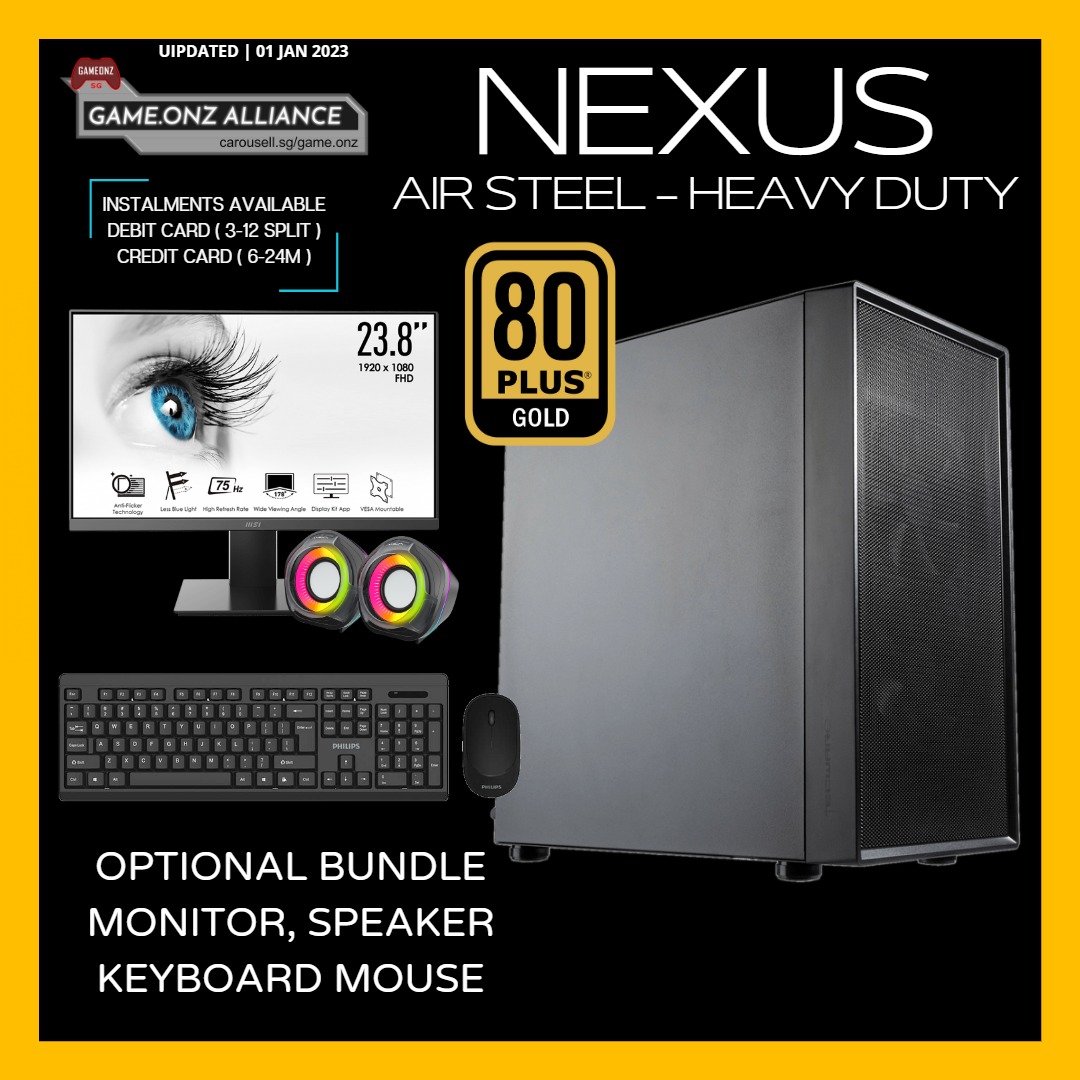 HEAVY DUTY WORKSTATION DESKTOP PC TECWARE NEXUS AIR STEEL | AMD RYZEN ...