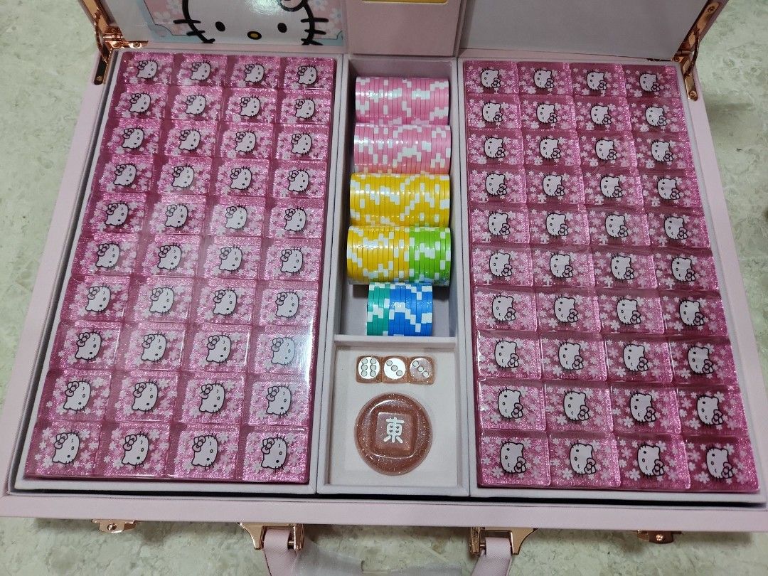BNIB NTUC Hello Kitty Mahjong Set, Hobbies & Toys, Toys & Games on ...