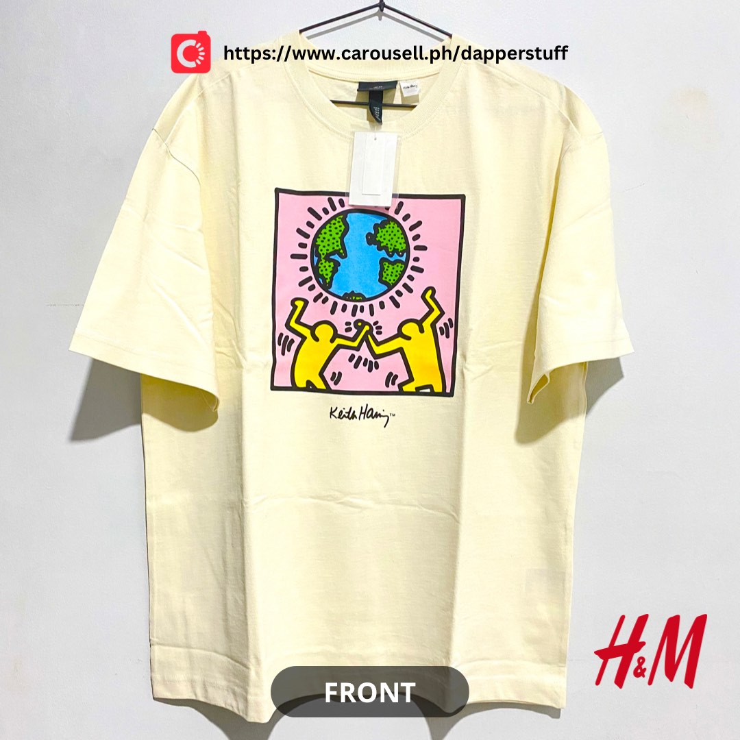 H&M Shirt (Keith Haring), Men's Fashion, Tops & Sets, Tshirts & Polo ...