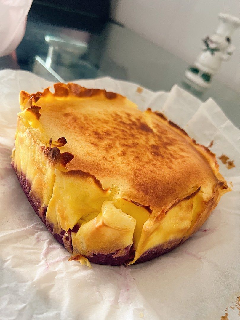 Homemade Yam Basque Burnt Cheesecake, Food & Drinks, Homemade Bakes on ...