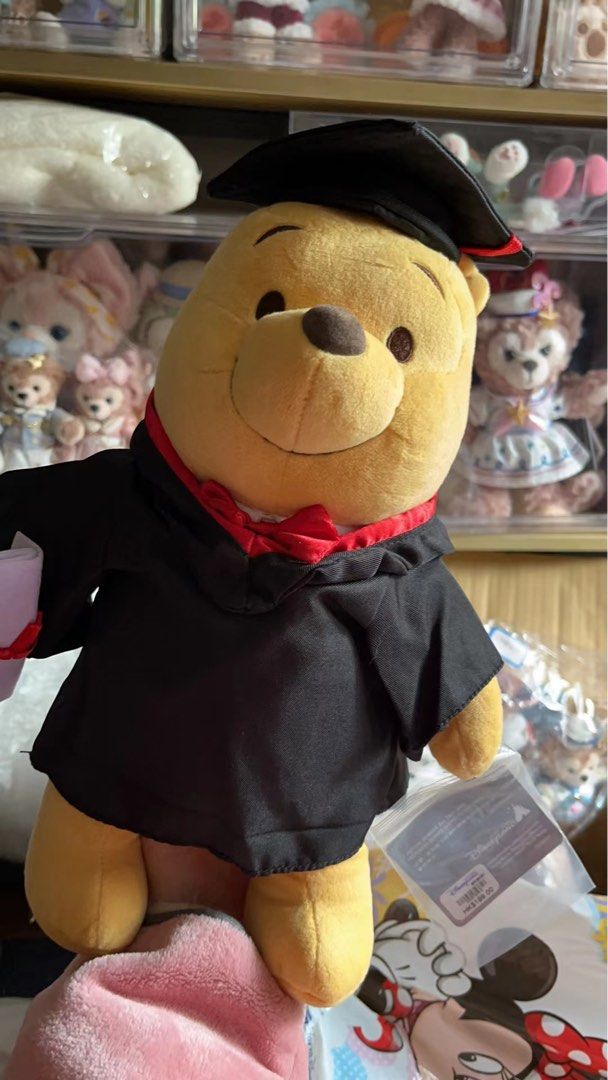 [Hong Kong Disneyland] Winnie the Pooh Graduation Memorial Plush Toy ...