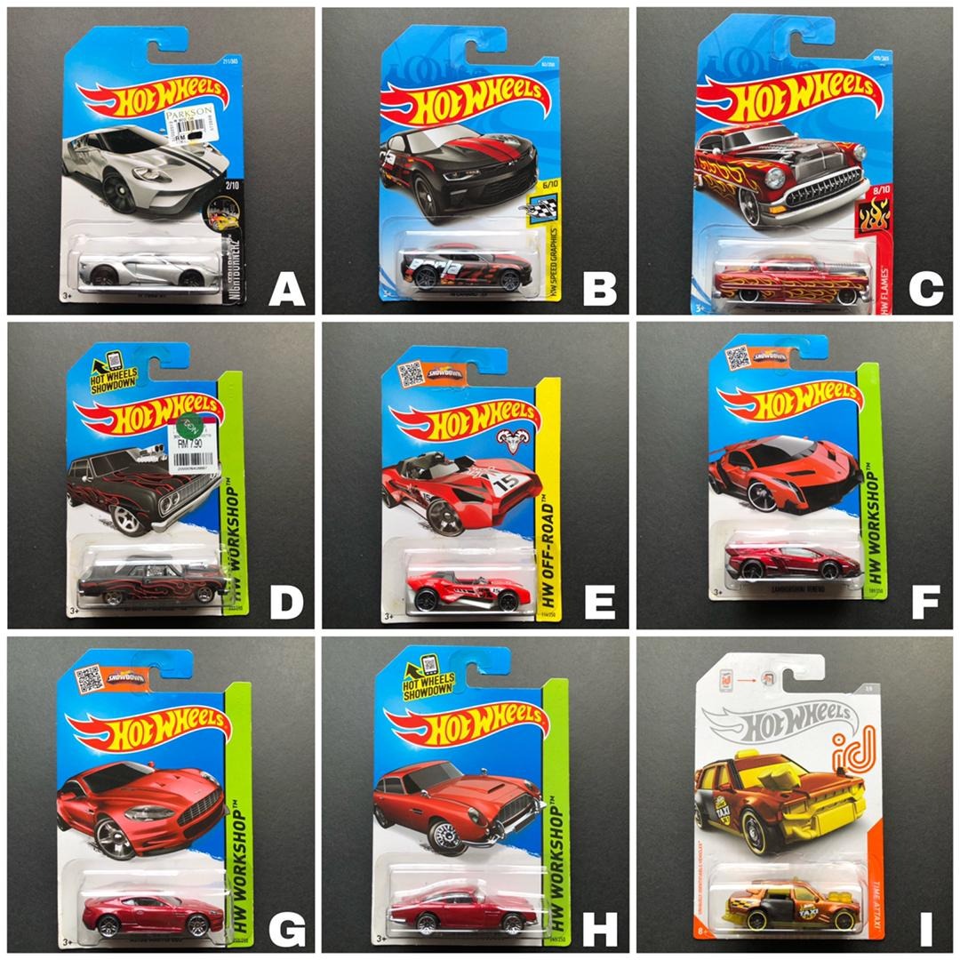 Hot Wheels Basic Card Mix, Hobbies & Toys, Toys & Games on Carousell