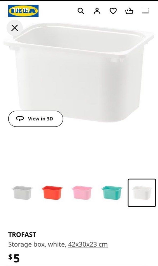 IKEA Trofast Storage Boxes with lids (x4 sets), Furniture & Home Living ...