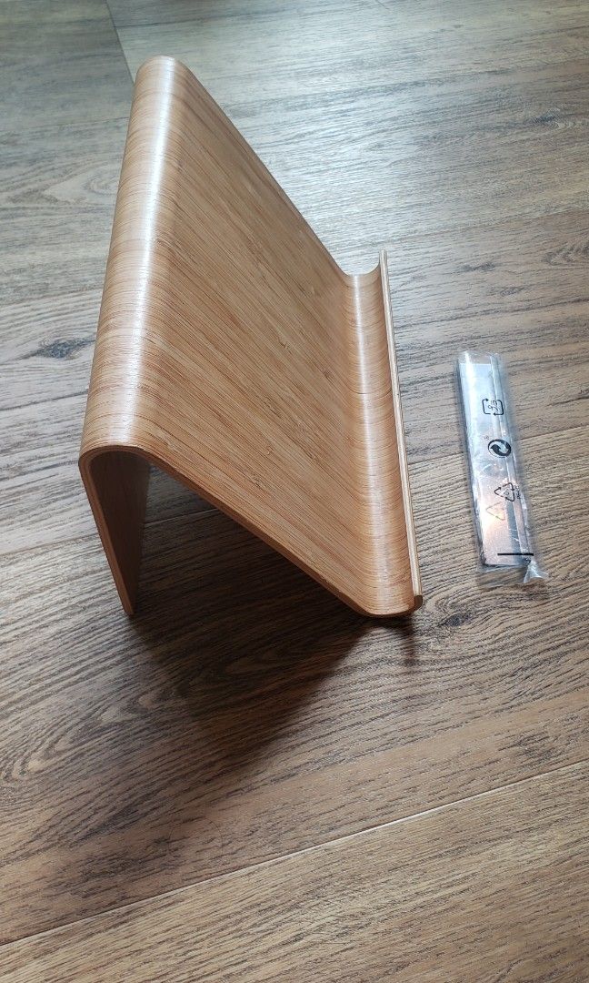 Ikea VIVALLA Bamboo Tablet stand with Rimforsa bracket, Furniture ...