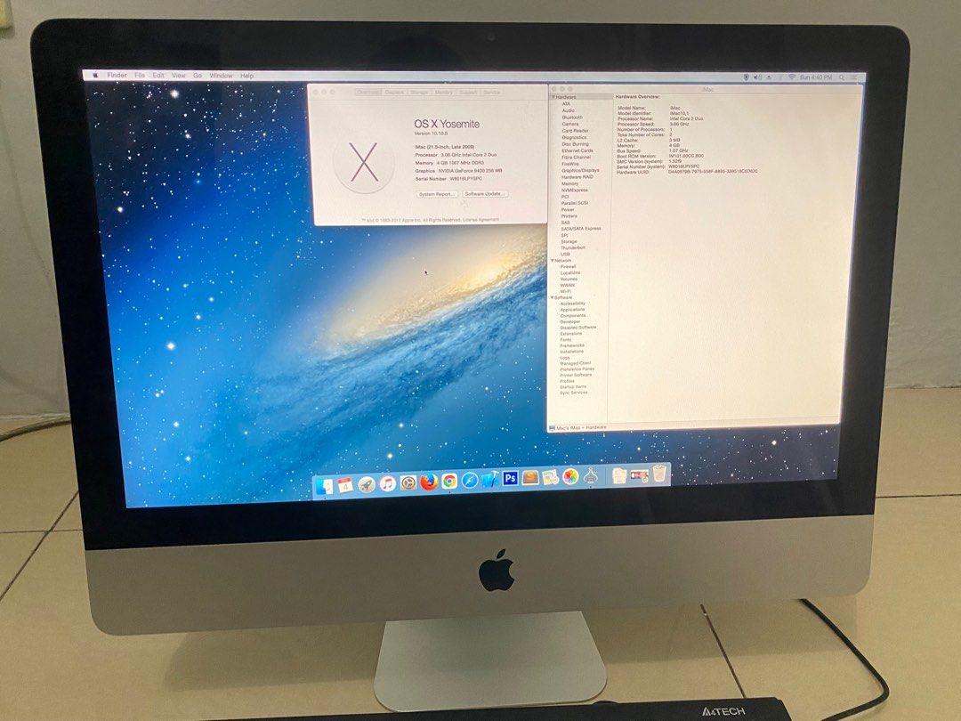 iMac OS X Yosemite 21.5 inch, Computers & Tech, Desktops on Carousell