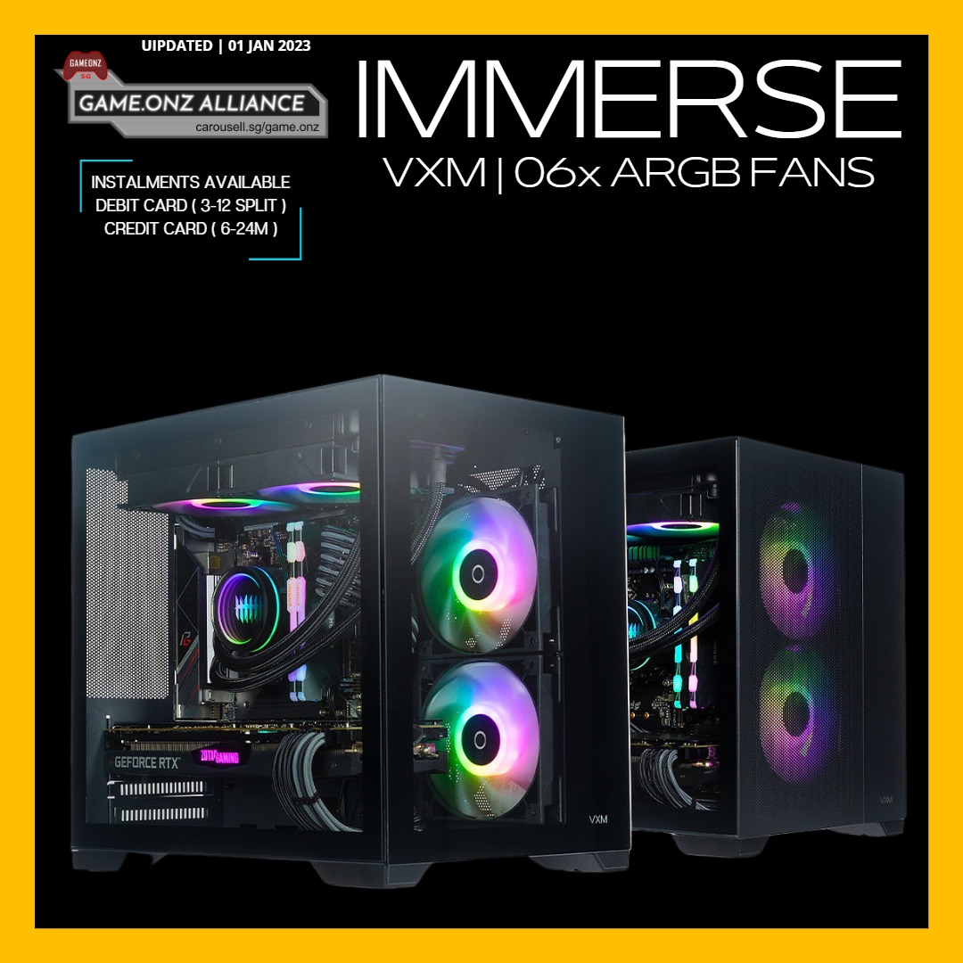 IMMERSE GAMING DESKTOP PC BUILDS | AMD RYZEN 5 5600 5600X 5700X 7600X ...