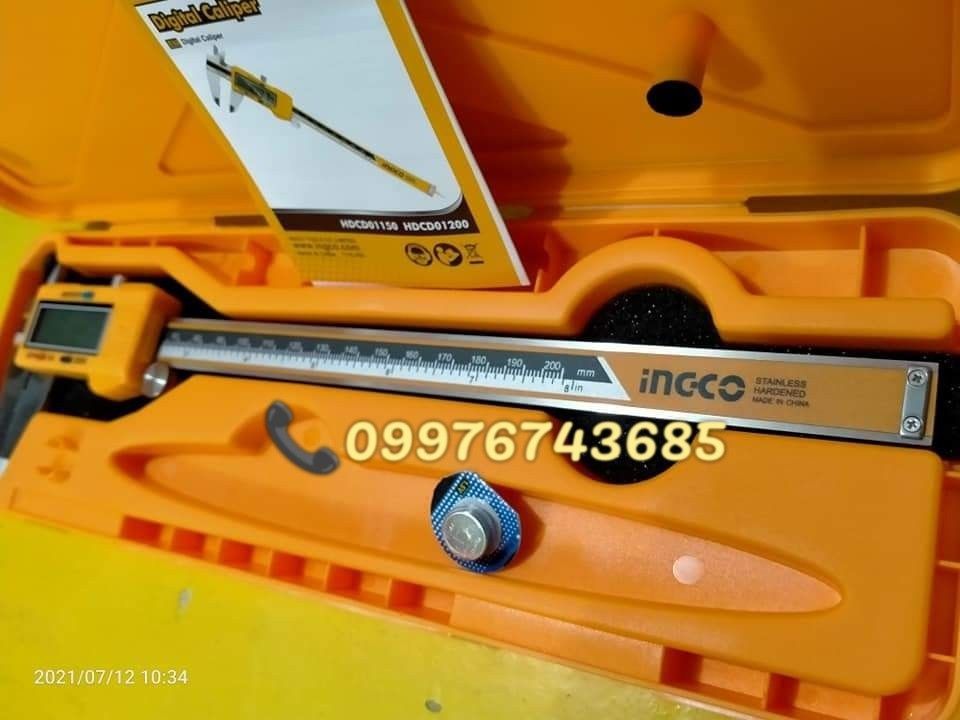 INGCO 200mm Digital Caliper, Commercial & Industrial, Industrial ...