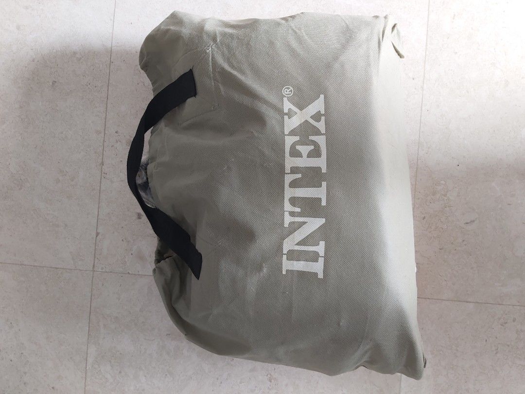 INTEX Queen Size Air bed (inflatable) with automatic pump and repair ...